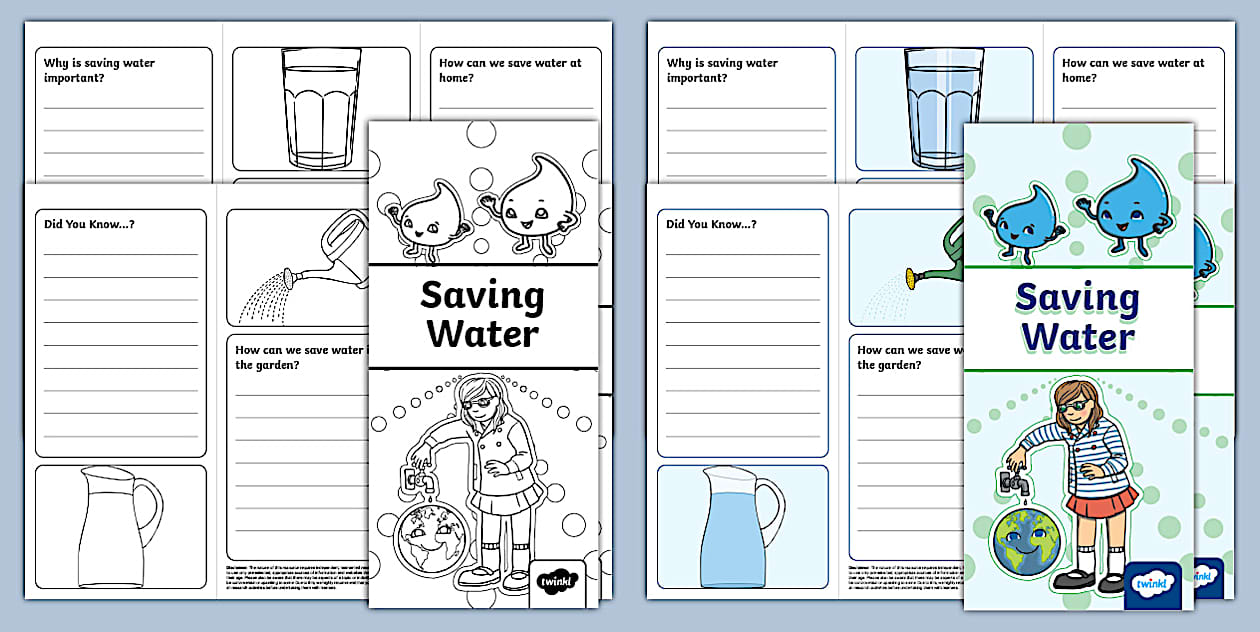 Saving Water Leaflet Template - Twinkl Templates - Twinkl