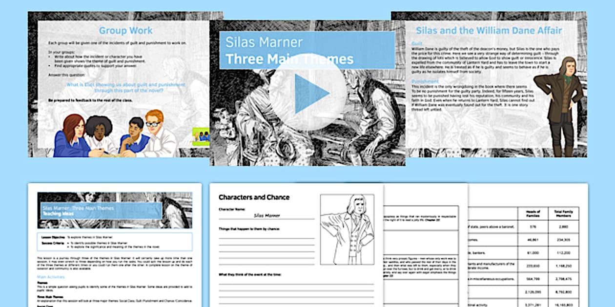 GCSE Silas Marner: Three Main Themes Lesson Pack - Twinkl