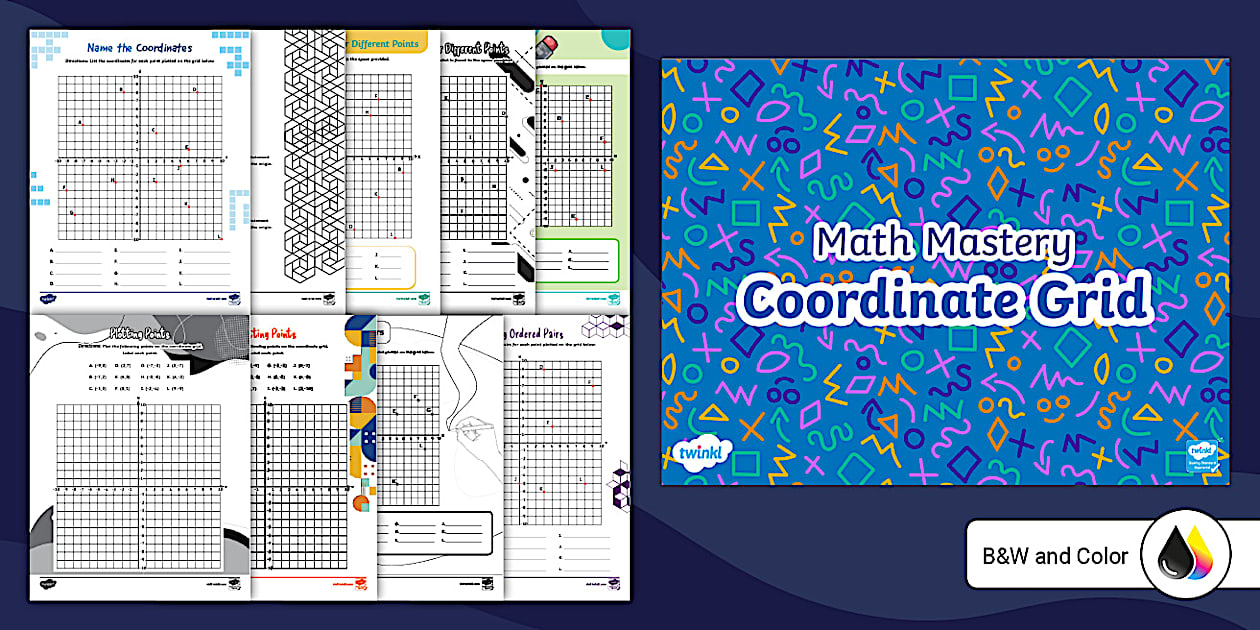 Sixth Grade Coordinate Plane and Quadrants Pack - Twinkl
