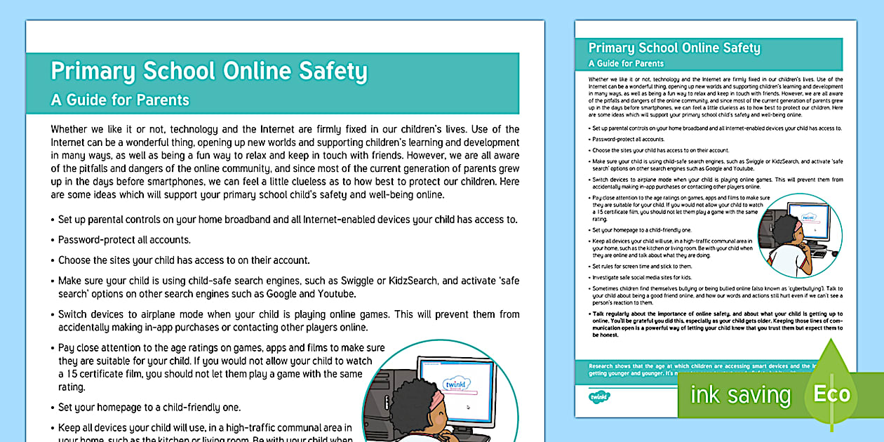 Parents' Guide to Online Safety for Primary School Children