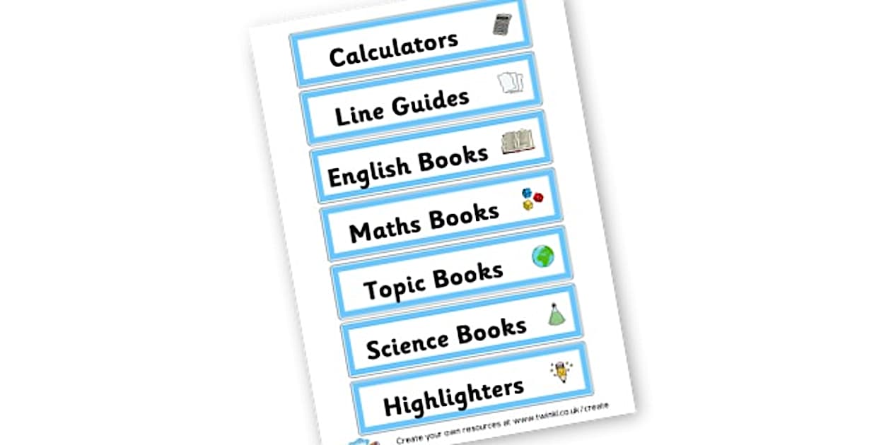 New Draw Labels for Classroom Management - Twinkl