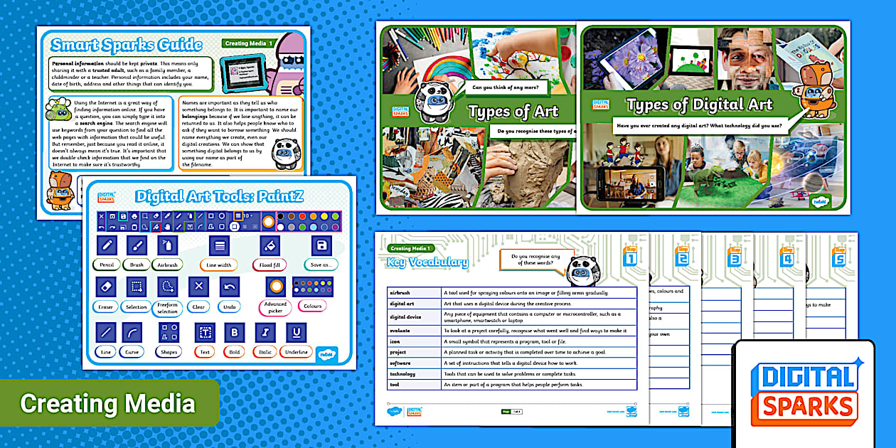 Digital Sparks: Creating Media 1: Additional Resources