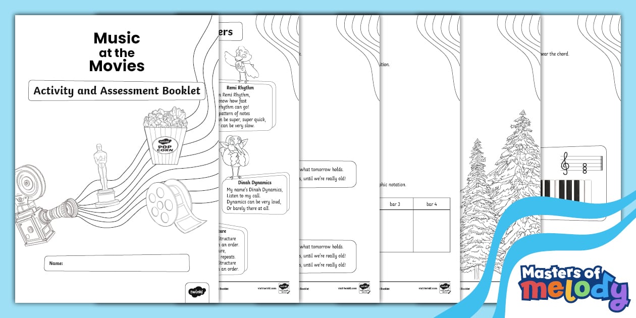 👉 Music at the Movies Activity and Assessment Booklet