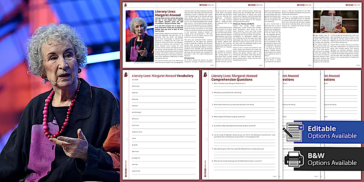 Literary Lives: Margaret Atwood Reading Comprehension