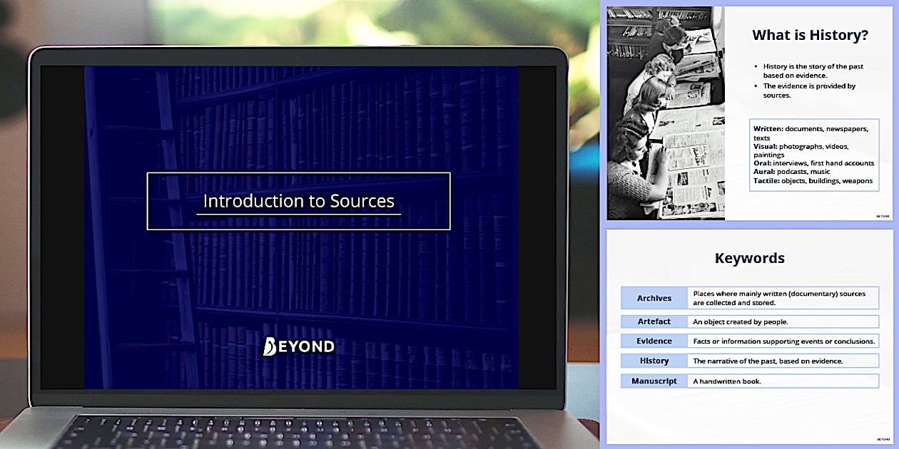 Introduction to Sources PowerPoint Lesson (teacher made)