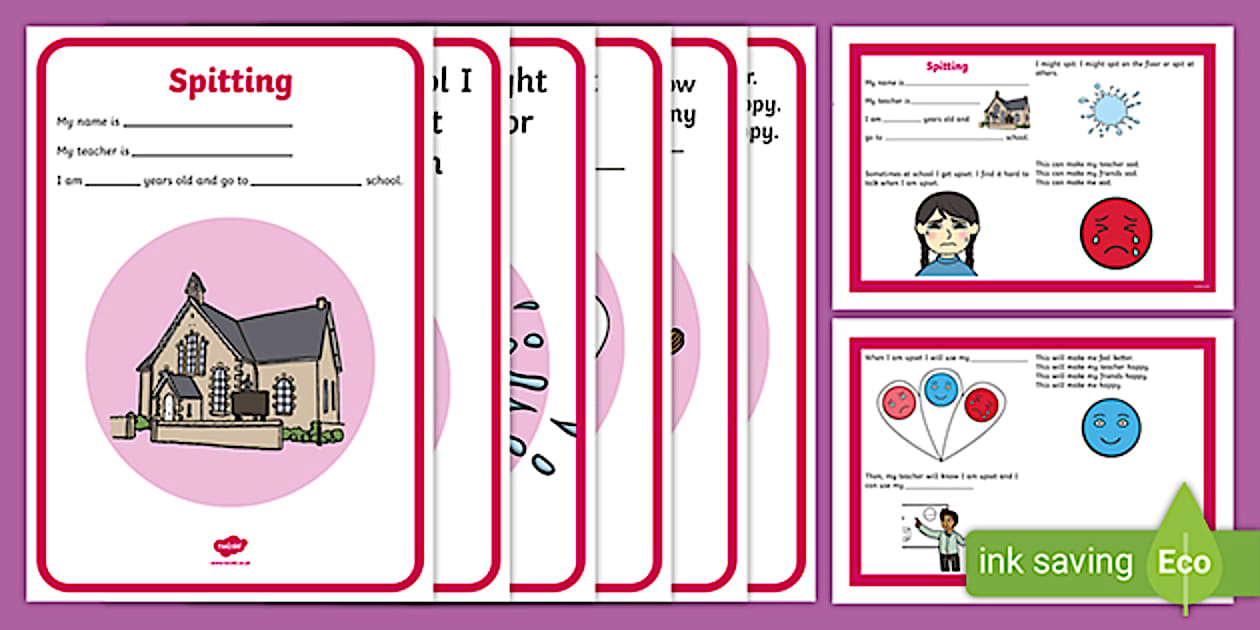 Spitting Social Story | SEND and Inclusion | Twinkl - Twinkl