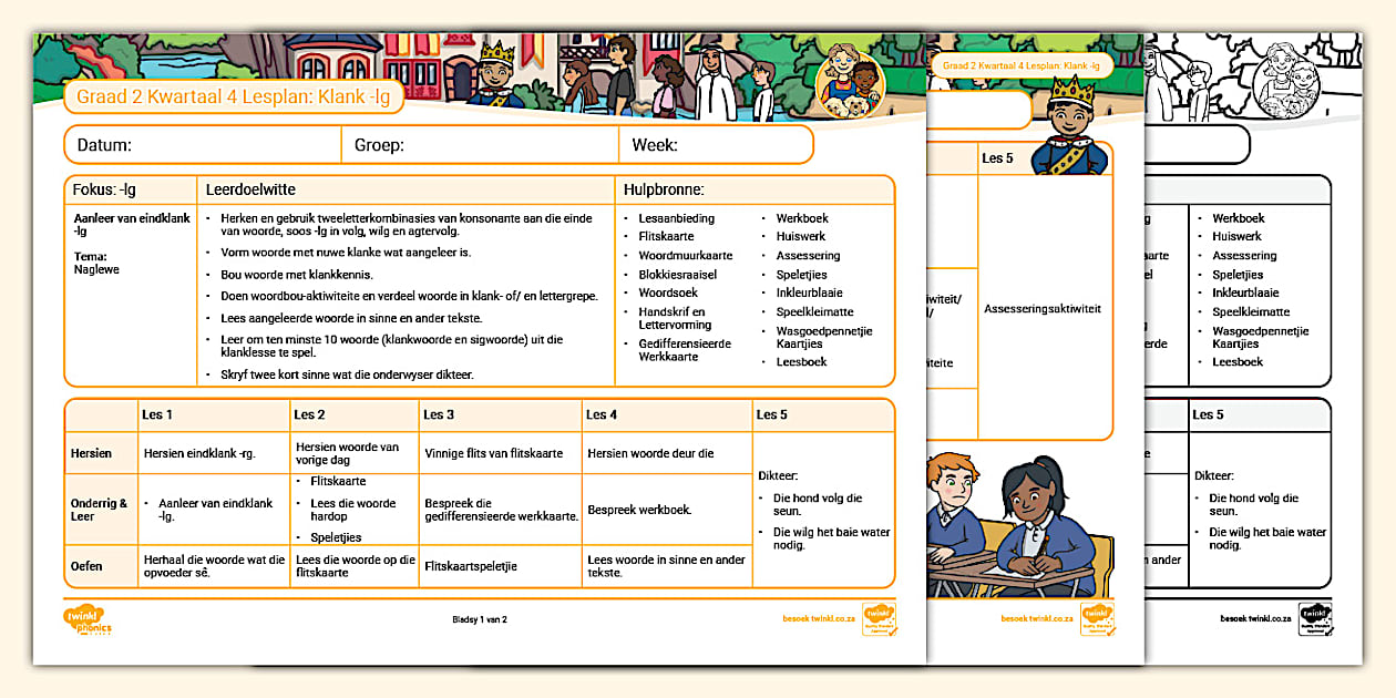 Graad 2 Klanke Lesplan -lg (Hecho por educadores) - Twinkl