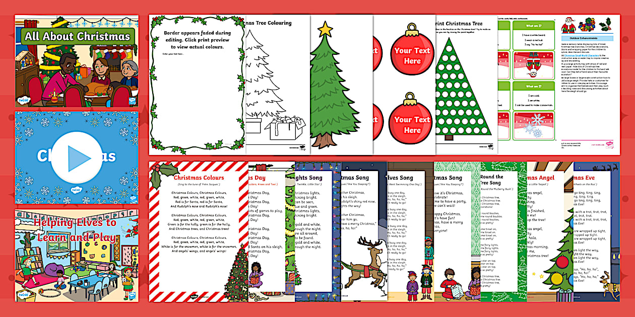 early years Christmas resource pack for Hong Kong - Twinkl
