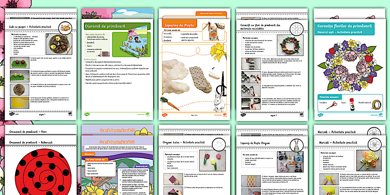 AVAP: Primăvara – Pachet cu activități practice 6-9 ani