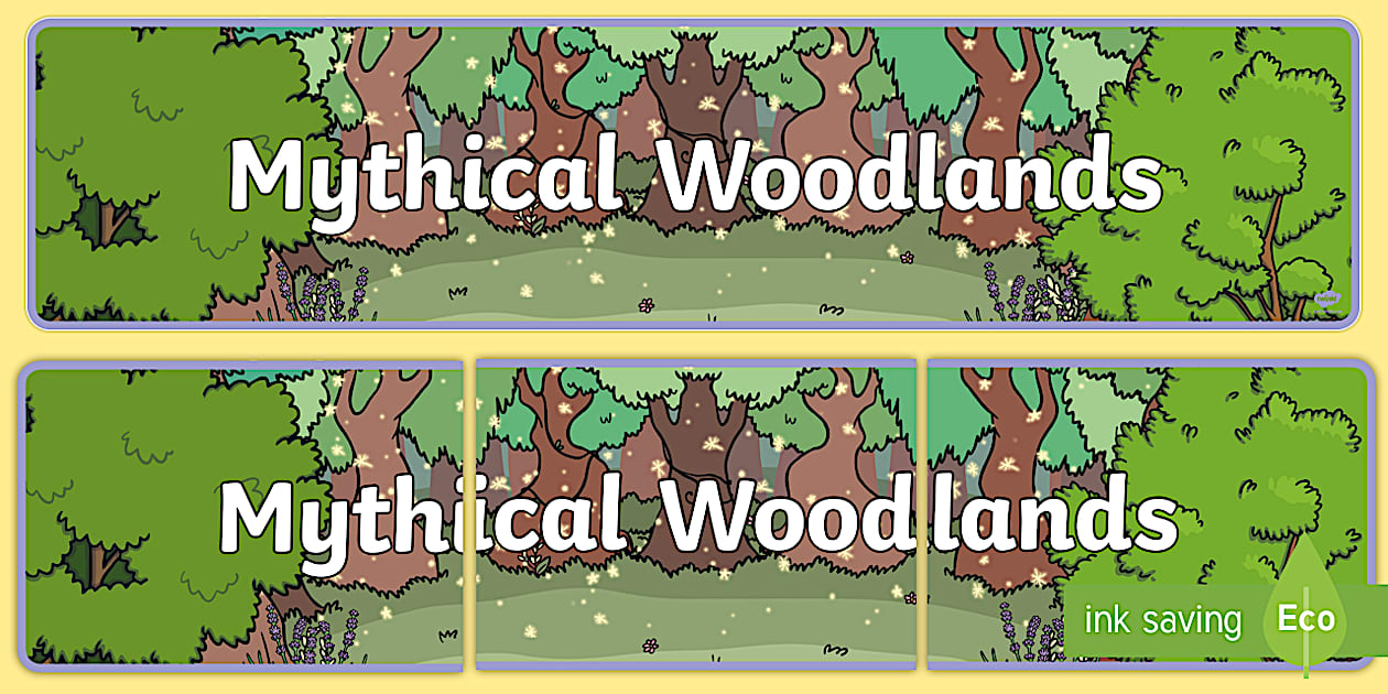 Mythical Woodlands Display Banner