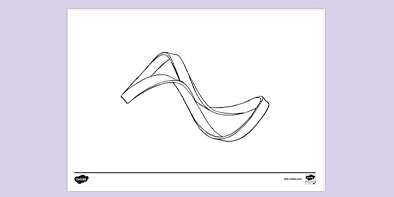 Elastic Band Colouring Sheet | Colouring Sheet - Twinkl