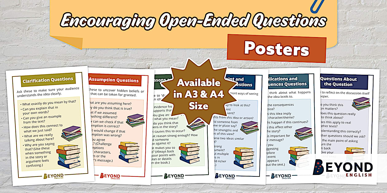 Encouraging Open-Ended Questions - Posters