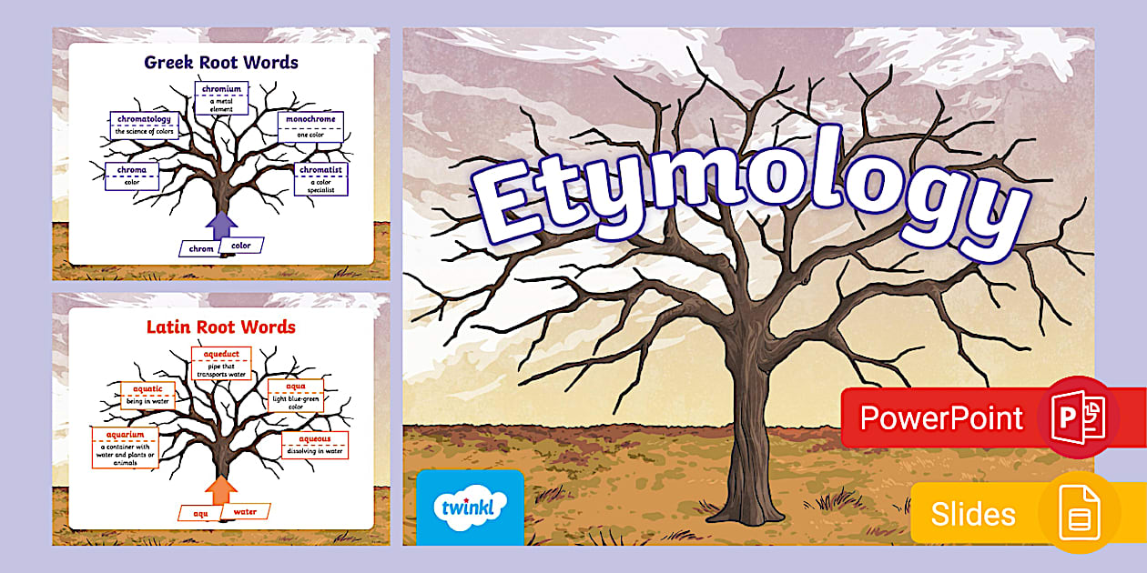 Etymology PowerPoint & Google Slides for 3rd-5th Grade
