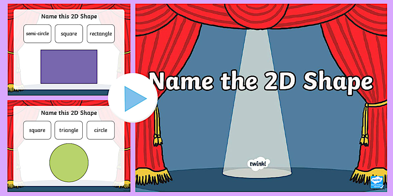 Name the 2D Shape Quiz PowerPoint (teacher made) - Twinkl