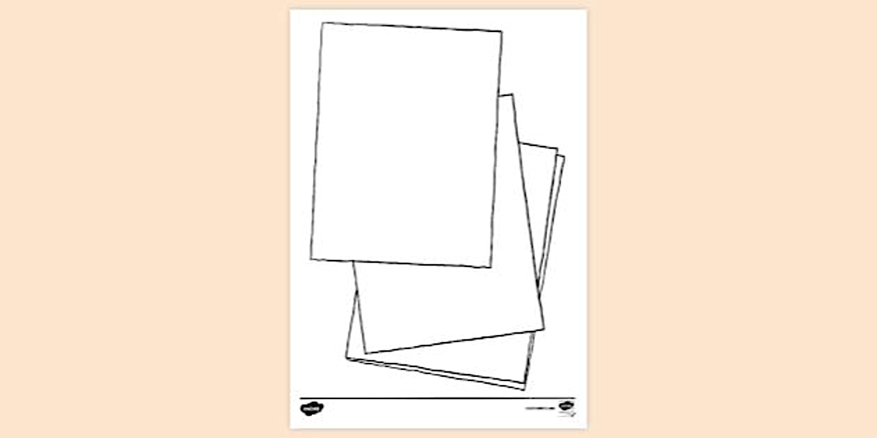 Paper Colouring Sheet | Colouring | Twinkl Resources