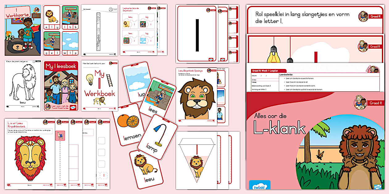 Graad R Klanke Hulpbronpakket l (teacher made) - Twinkl