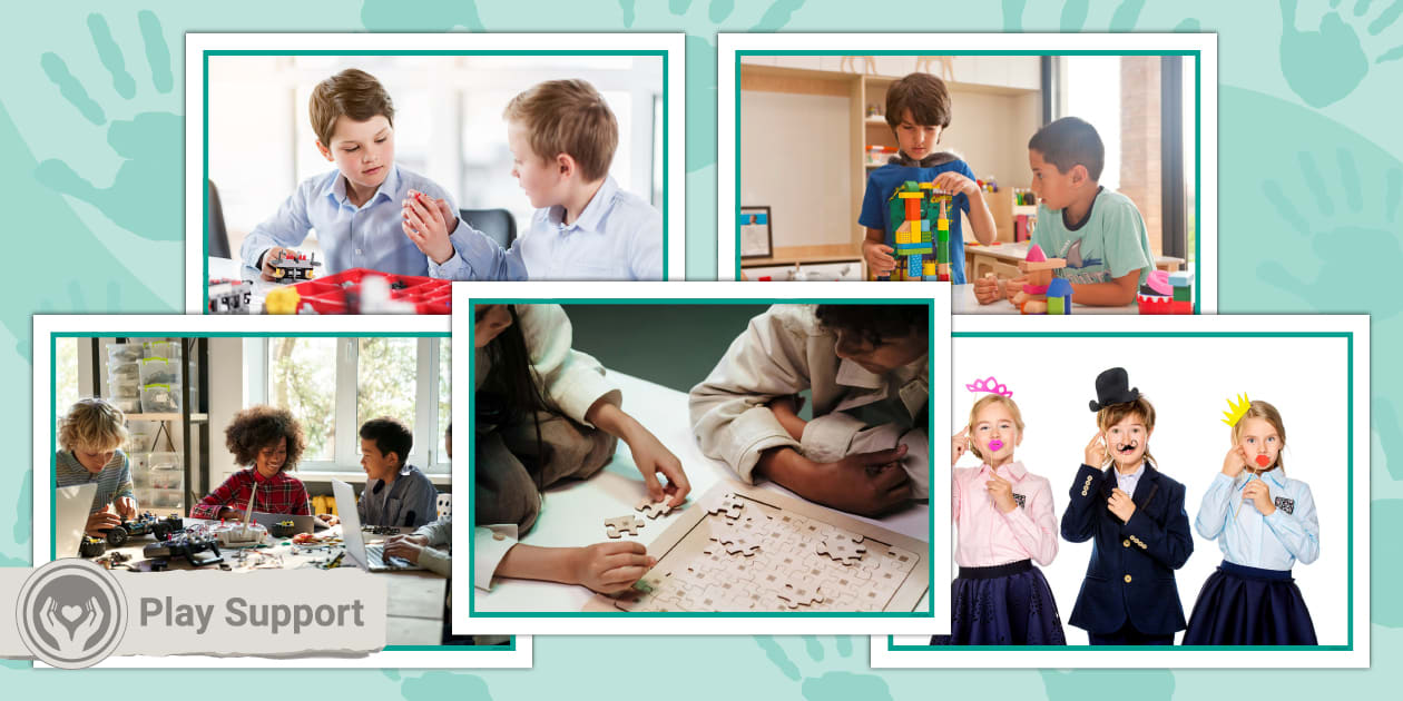 Indoor Play Older Children Photo Display Pack (teacher made)