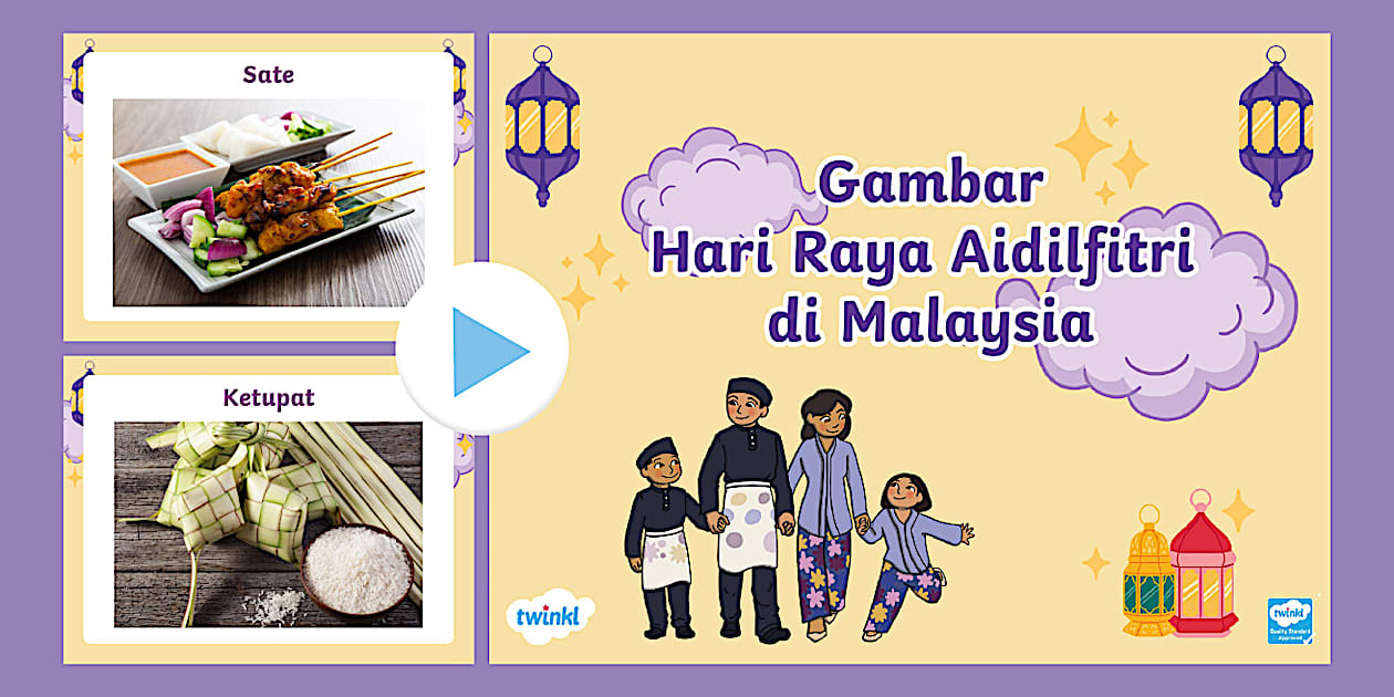 Gambar Hari Raya Aidilfitri di Malaysia PowerPoint - Twinkl