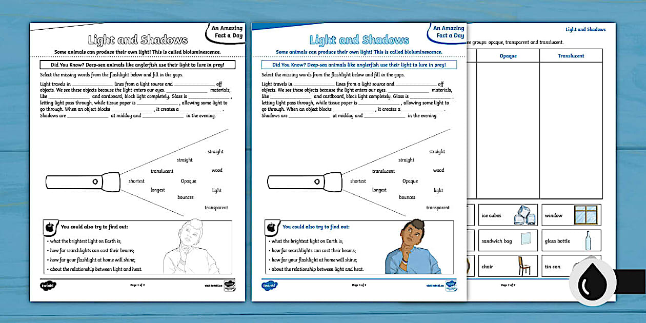 Light and Shadows Activity (teacher made) - Twinkl