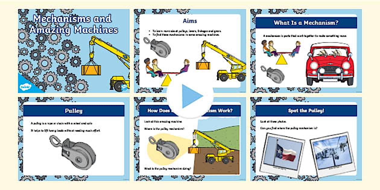 KS1 Mechanisms and Amazing Machines PPT (teacher made)