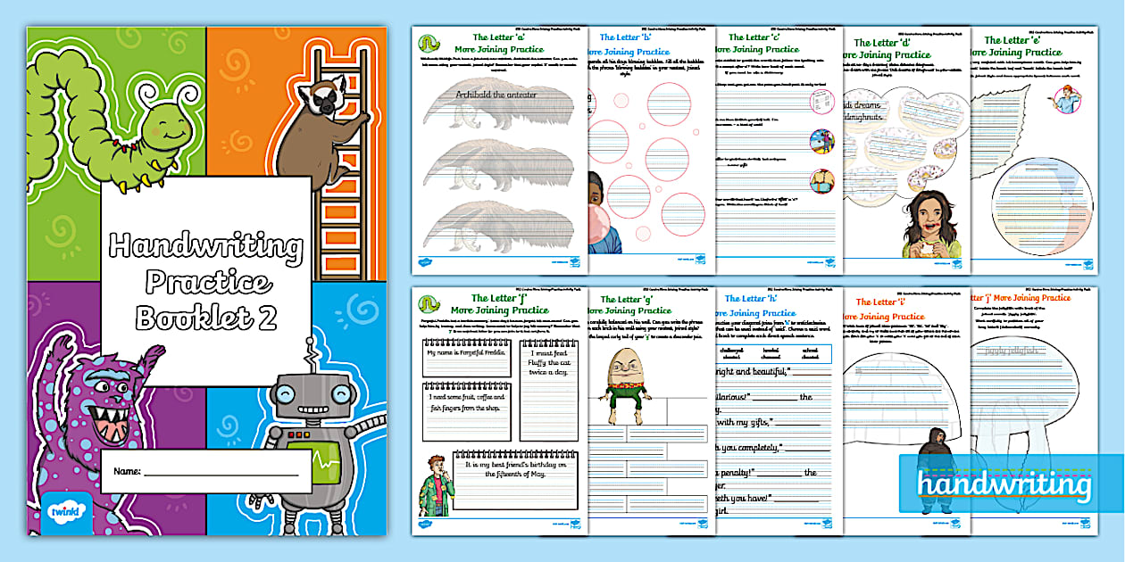 KS2 Handwriting Practice Book 2 KS2 Ages 7-11 - Twinkl