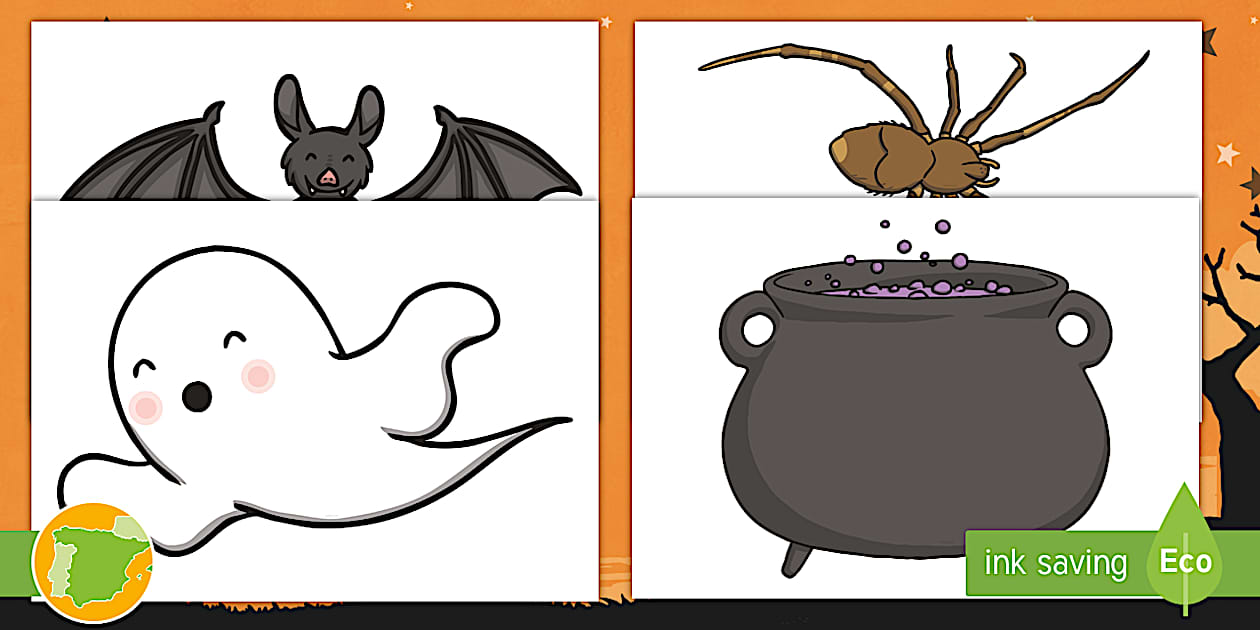 Recortables de Halloween para imprimir - Twinkl