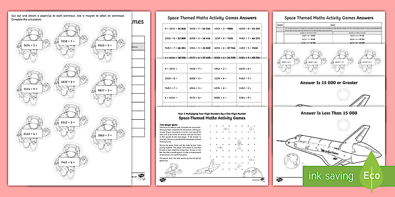 Space Maths Activities | KS2 Maths - Twinkl