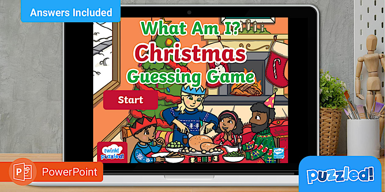 Christmas What am I? Guessing Game PowerPoint - AL - Kids