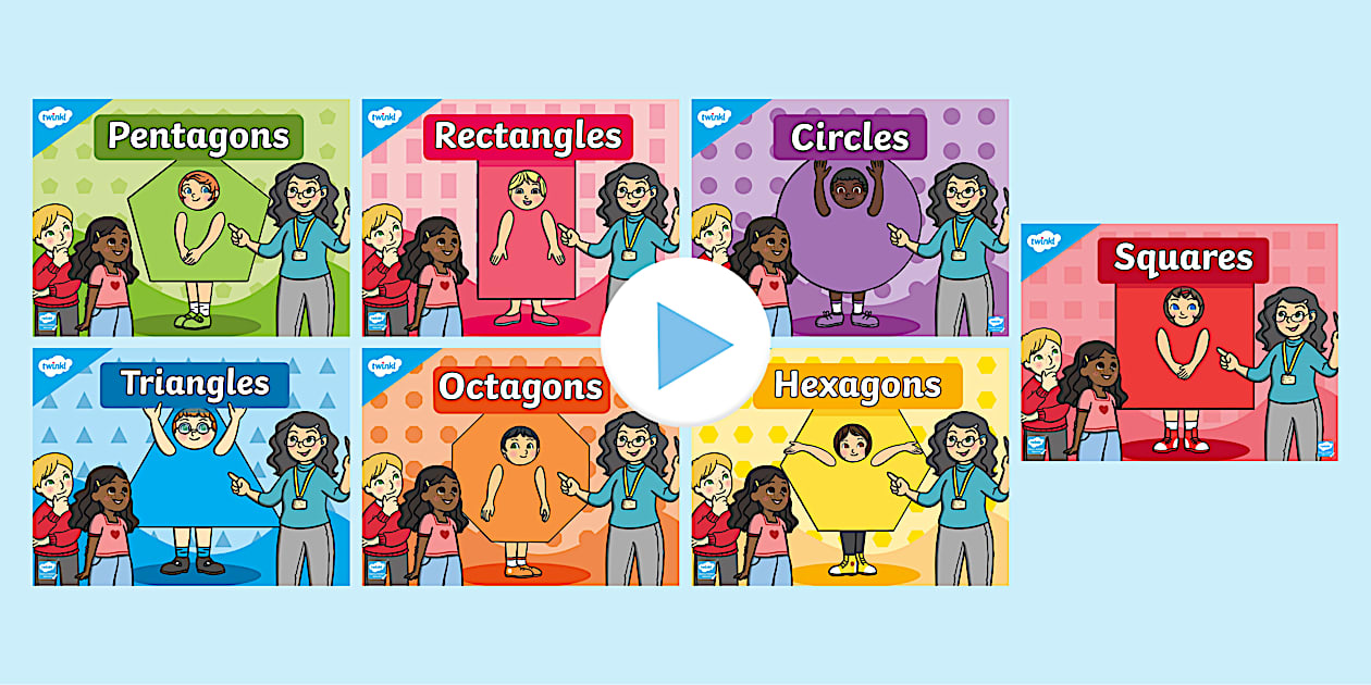 Individual 2D Shape PowerPoint Pack (teacher made) - Twinkl