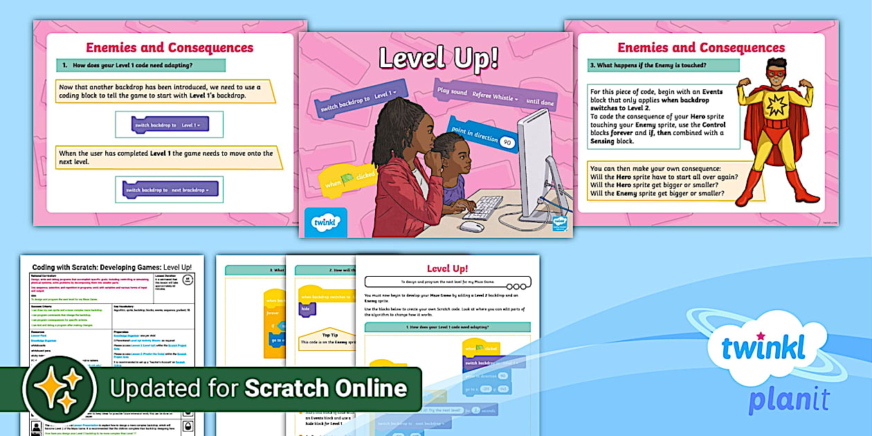 Computing - Scratch - Year 5 Lesson Pack 2 - Twinkl - KS2