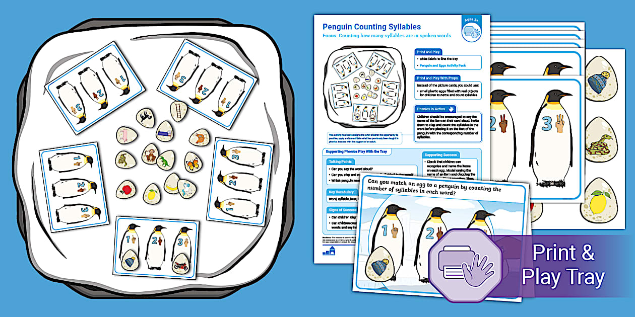 Penguin Play Tray | Penguin Play Tray Ideas | Twinkl | EYFS