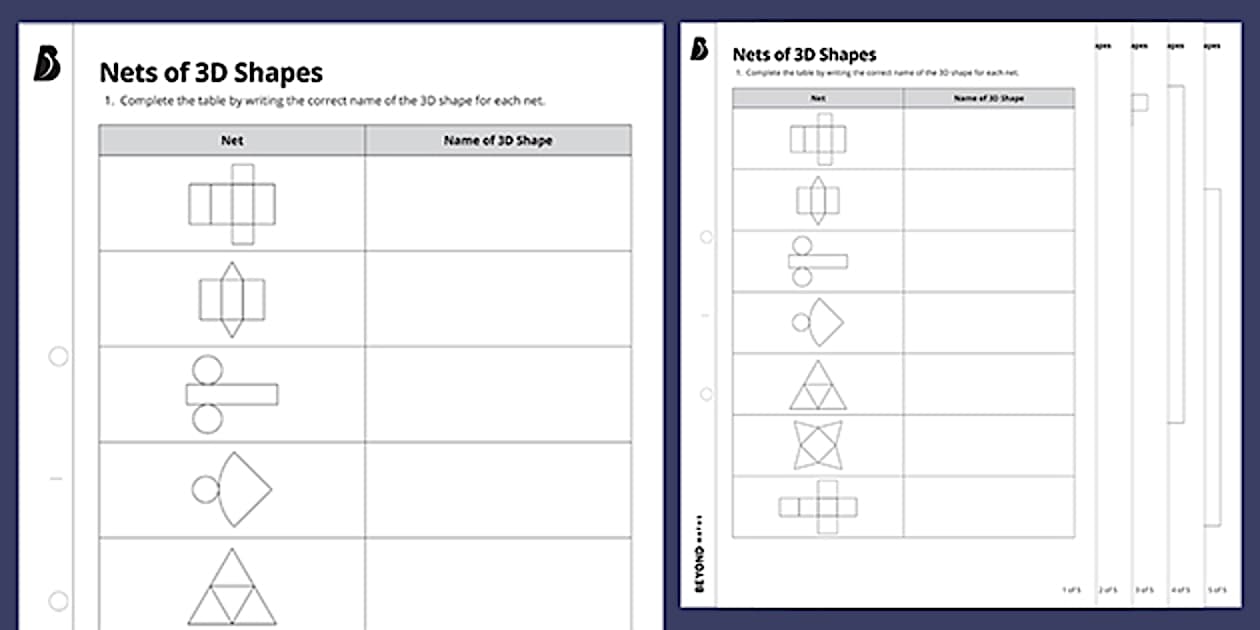 👉 Nets of 3D Shapes | KS3 Maths | Beyond (teacher made)