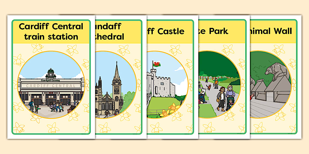 Originals First Words Posters: Cardiff (Teacher-Made)