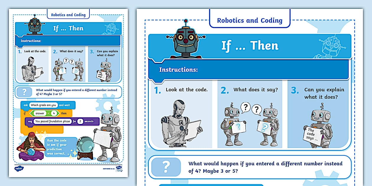 Robotics And Coding Block Based Coding Ifthen