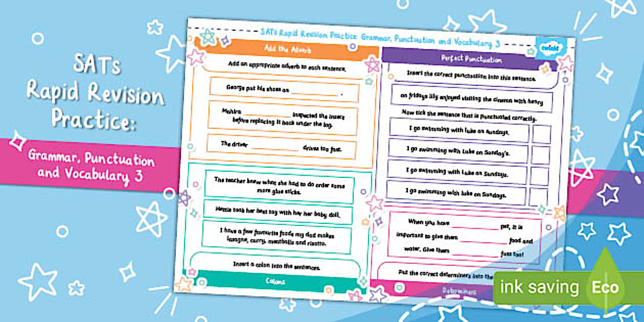 SATs Rapid Revision: Grammar, Punctuation and Vocabulary 3