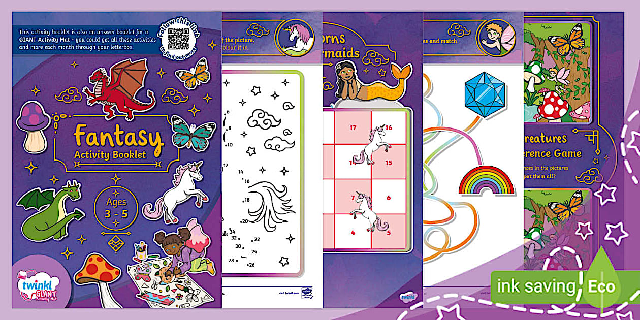 Fantasy Activity Booklet 3 to 5 years (Teacher-Made)