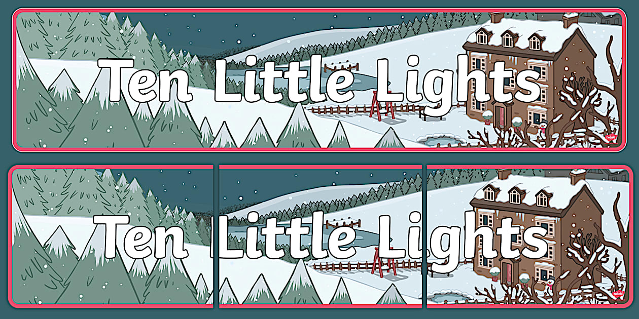 Ten Little Lights Display Banner