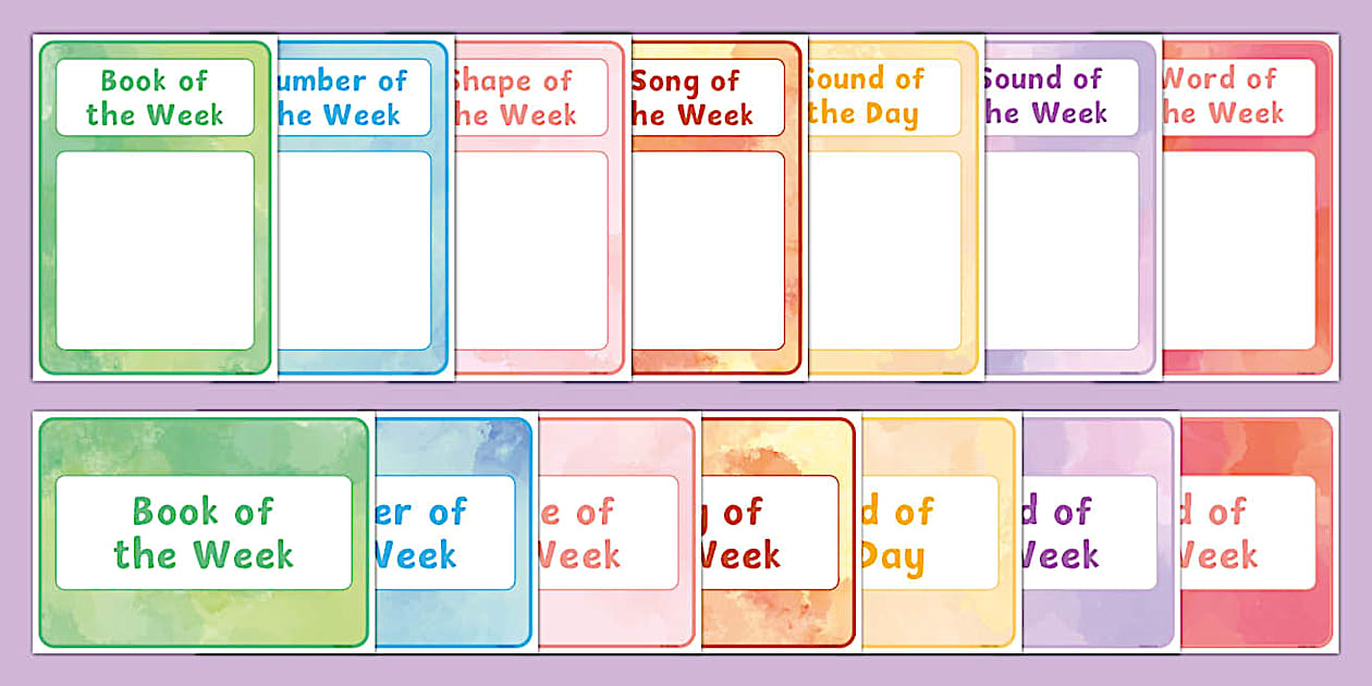 Watercolour-Themed Classroom Display Posters (teacher made)