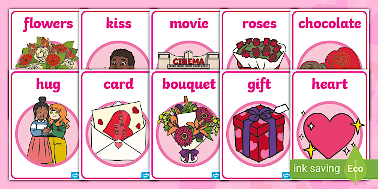 Valentine’s Day Posters - Vocabulary | Teaching Resources