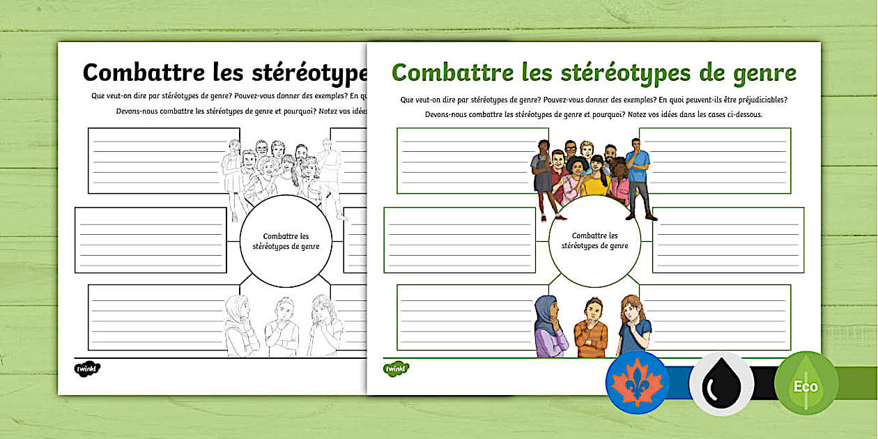 Challenging Gender Stereotypes Mind Map French - Twinkl