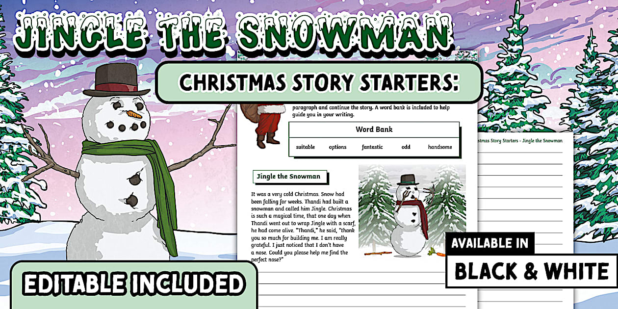 Intermediate Phase English - Term 4 - Jingle the Snowman Christmas Story