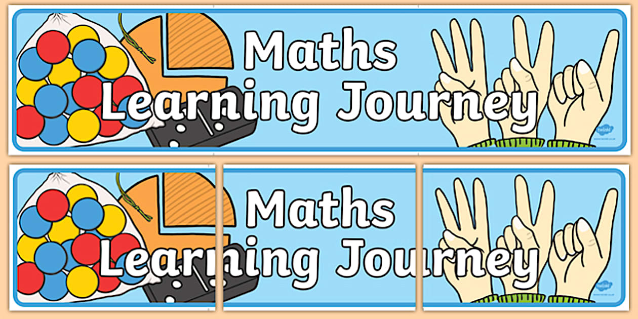 Maths Learning Journey Display Banner - Twinkl