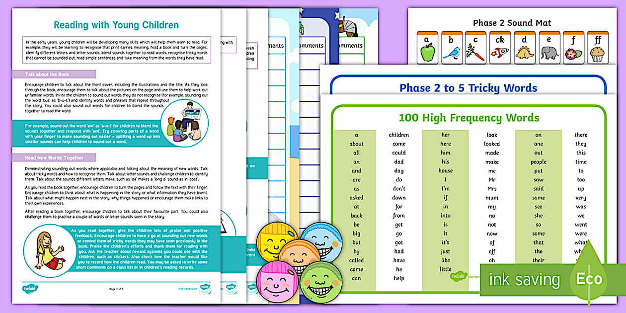 EYFS Classroom Volunteers - Guidance for Supporting Reading Activities Pack