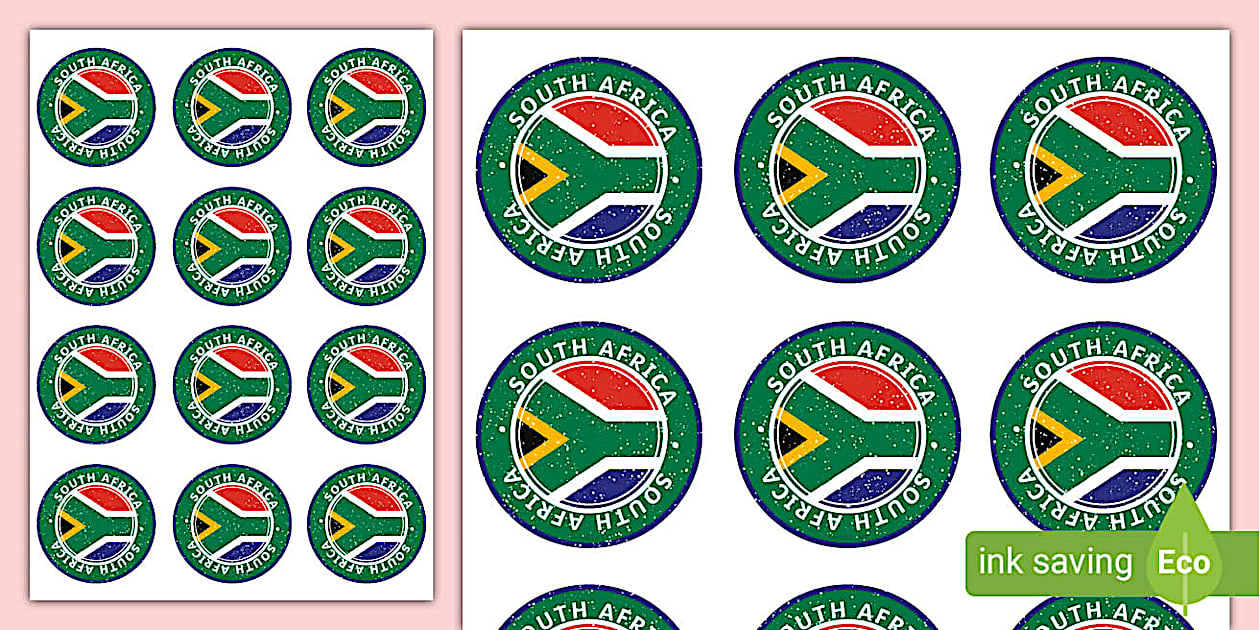 South Africa Passport Stamp Cut-Outs - Twinkl - KS1