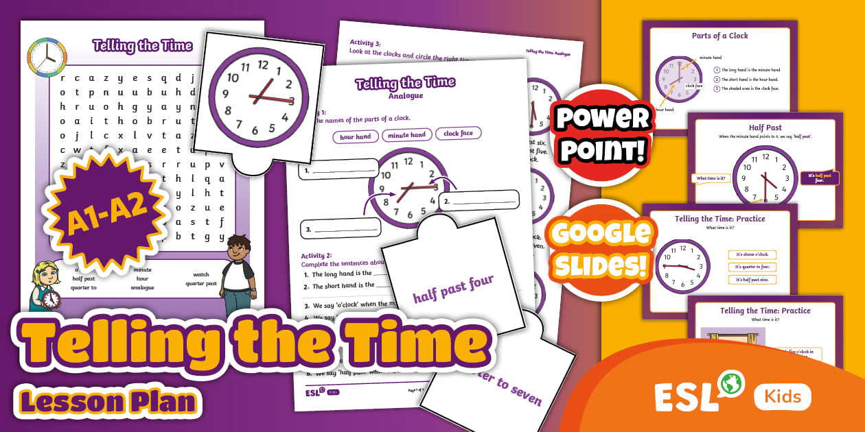 ESL Telling the Time Lesson Plan