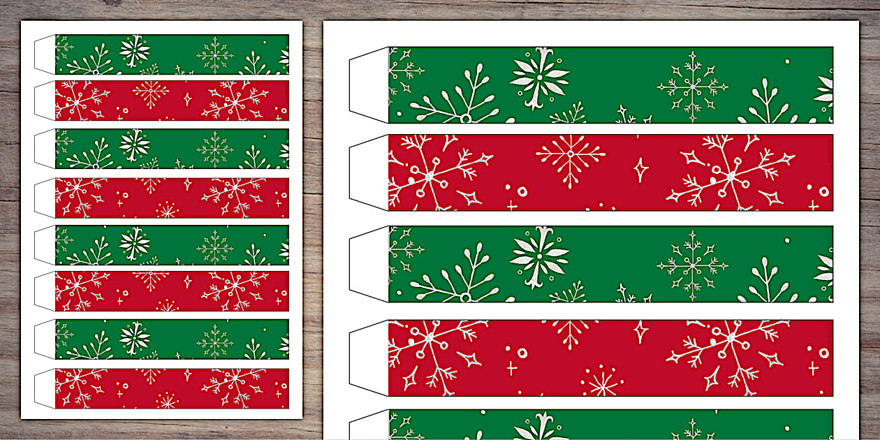 Christmas Paper Chains | Twinkl Party (teacher made)