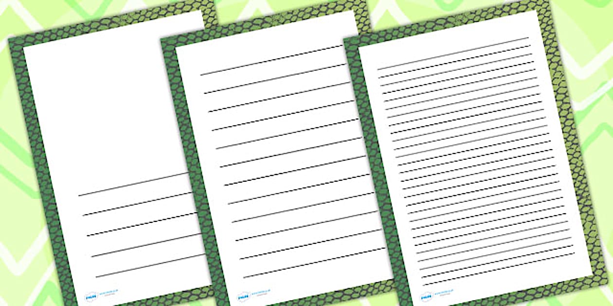 Editable Snake Skin Page Borders (teacher made) - Twinkl