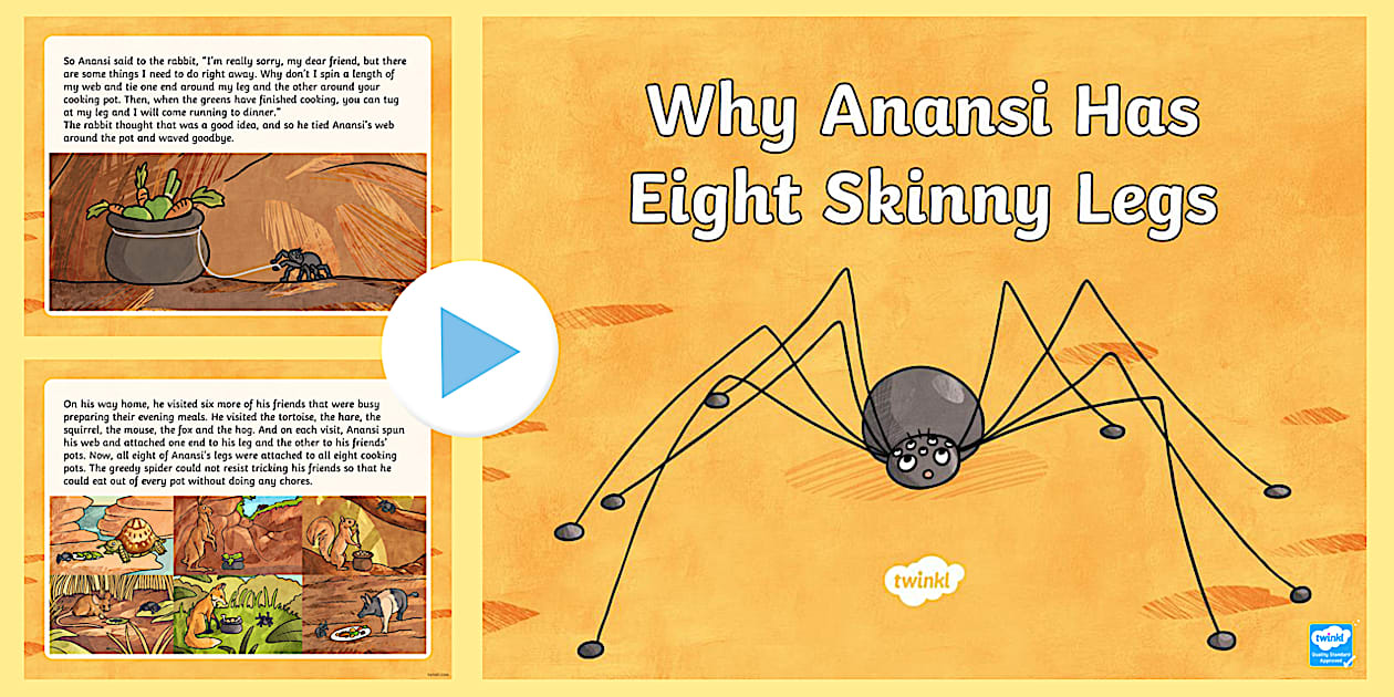 Why Anansi Has Eight Skinny Legs Story PowerPoint - Twinkl