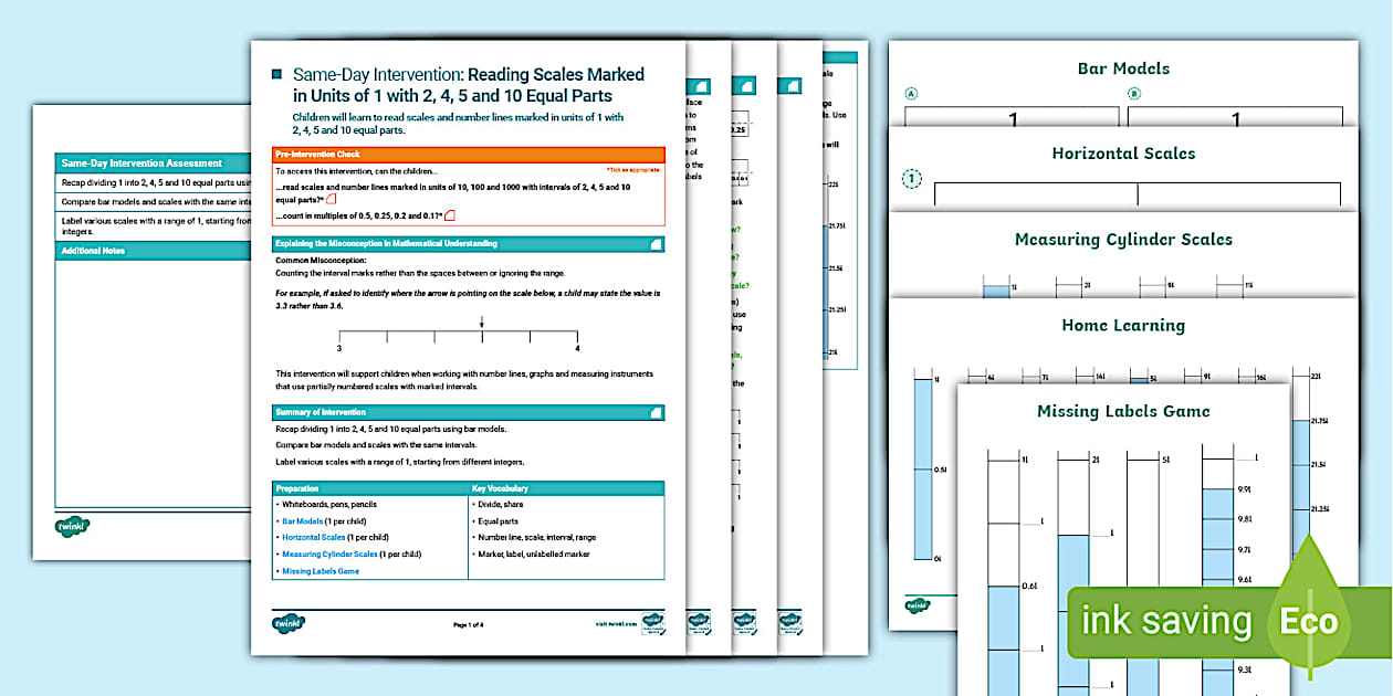 👉 Y5 Intervention: Reading number lines with decimal divisions
