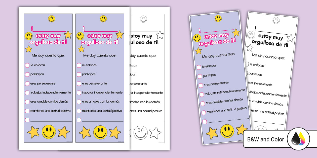 Notas positivas para la primaria (teacher made) - Twinkl